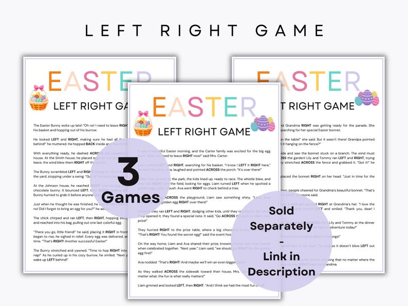 2 Easter Emoji Pictionary Game – Printable Games – Festive Spring Party ...