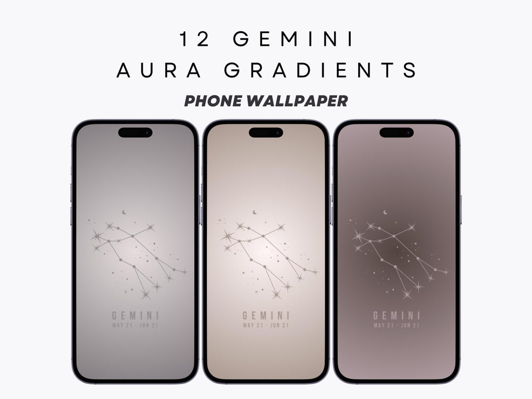 12 Gemini Aura Gradient Wallpapers for Iphone, Android, Smartphone ...