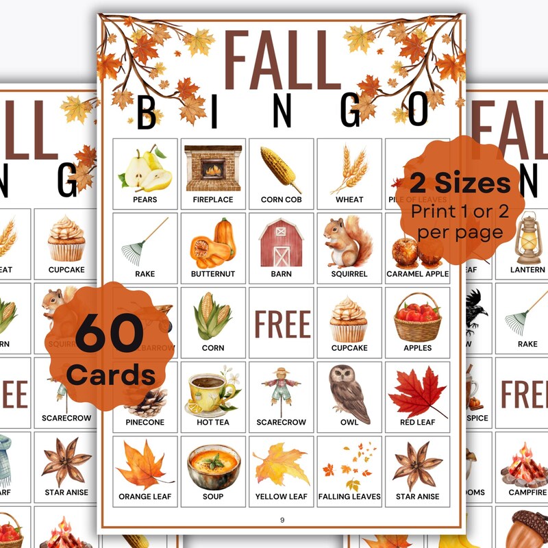 Thanksgiving Bingo - Etsy