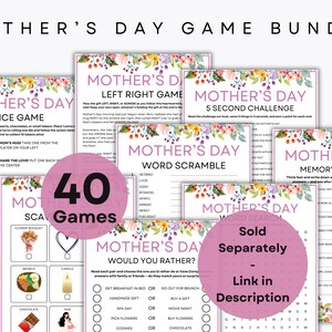 Mother’s Day Bingo – 30 Unique Game Cards – Printable Mother’s Day ...