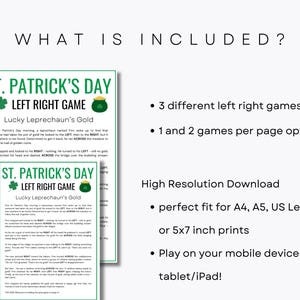 3 St. Patrick's Day Left Right Games - Leprechaun Stories - Family ...
