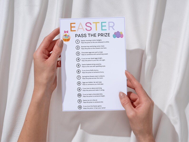 3 Pass the Prize Games – Easter Bunny Stories – Family Activity – Kids ...