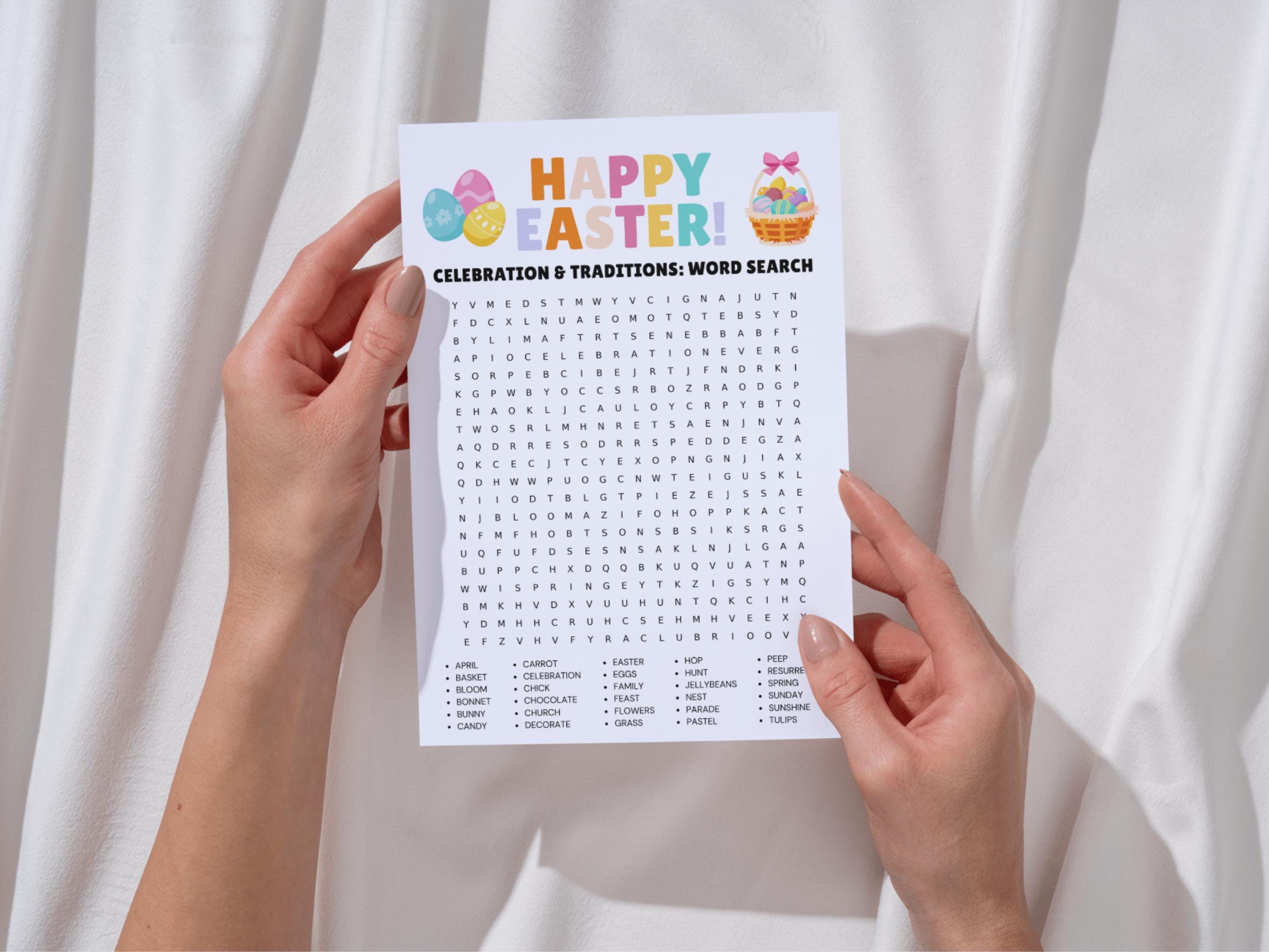 Easter Word Game Bundle – 9 Printable Games – PDF Download – Word ...