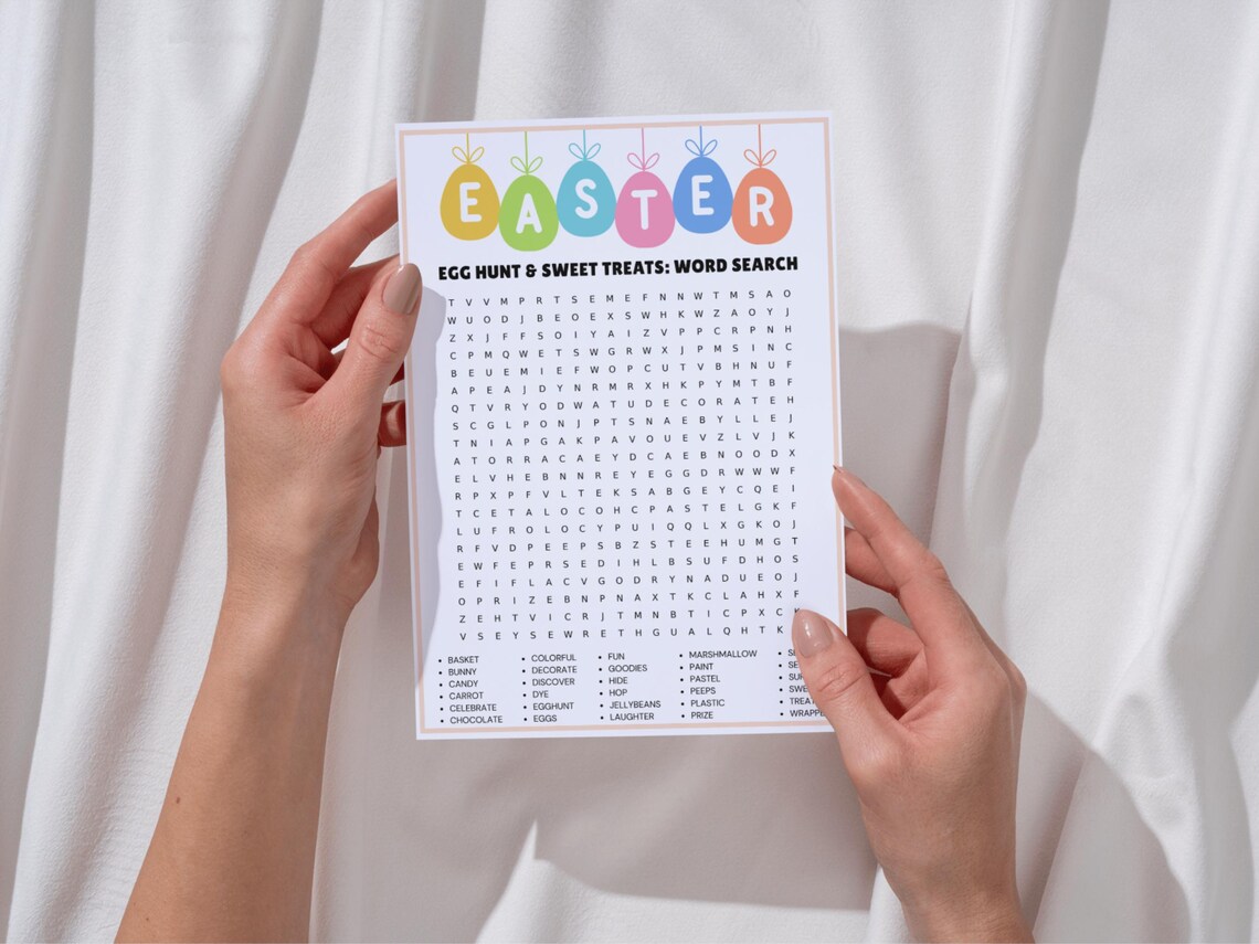 Easter Word Game Bundle – 9 Printable Games – PDF Download – Word ...