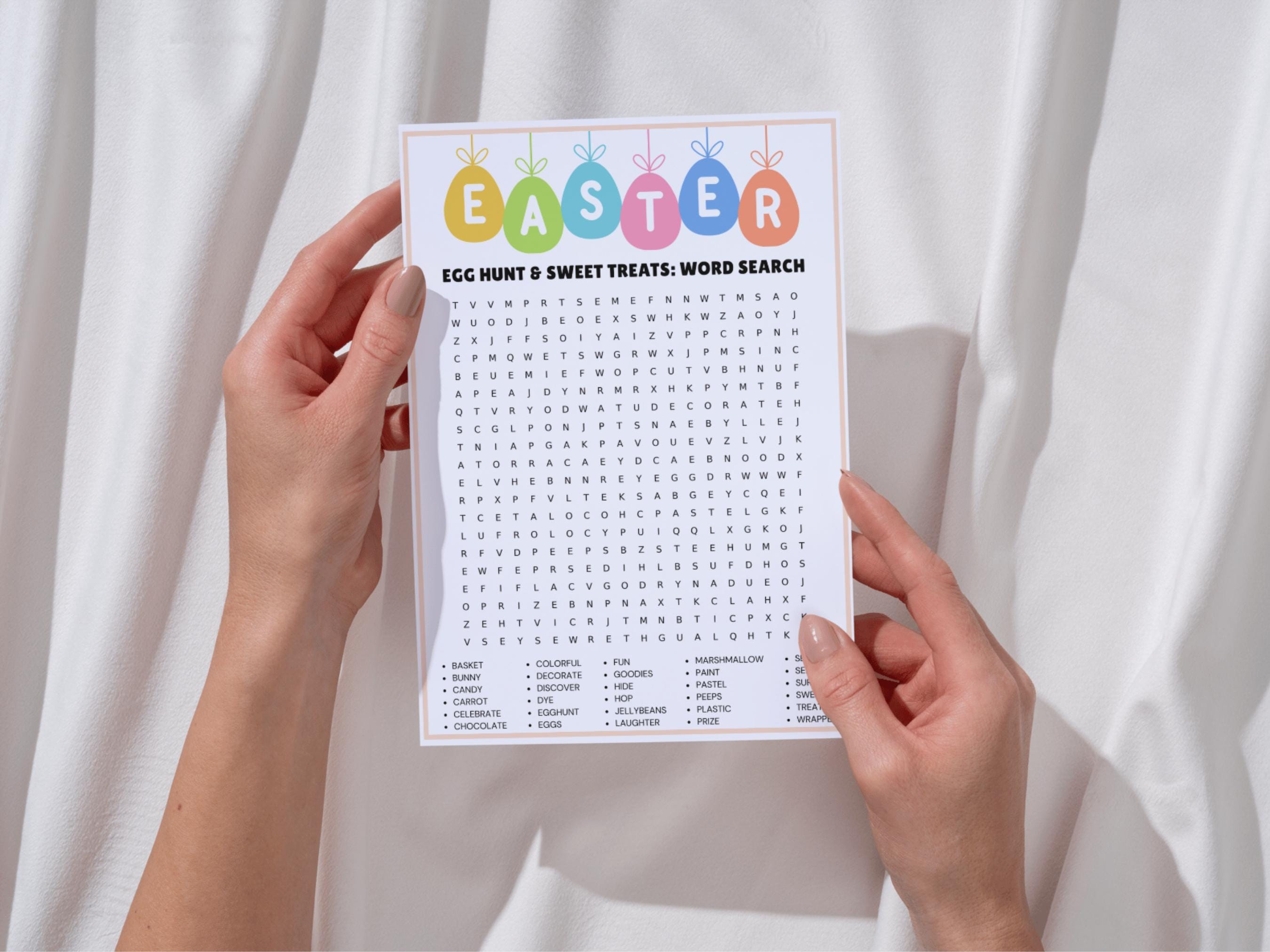 Easter Word Game Bundle – 9 Printable Games – PDF Download – Word ...