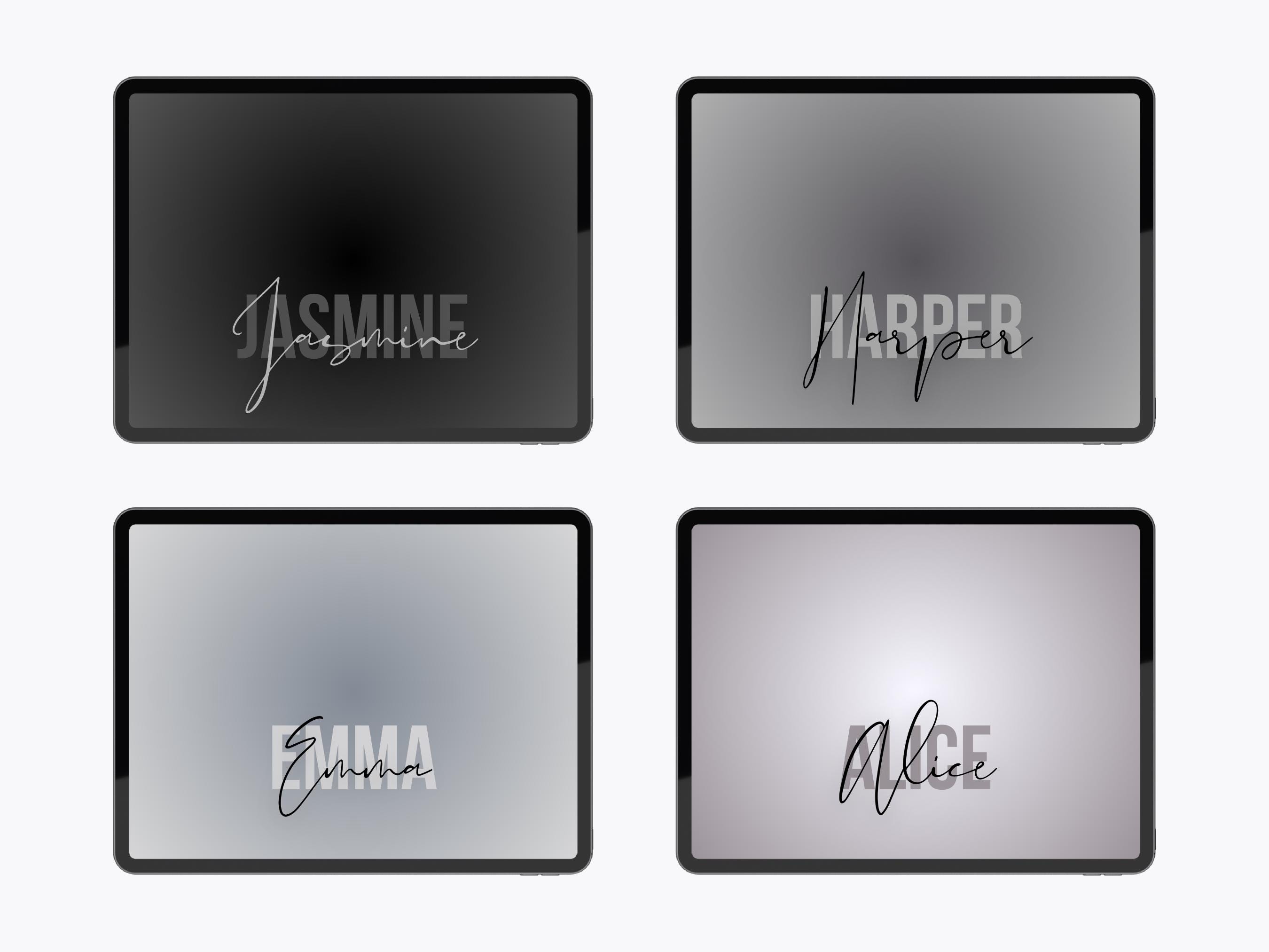 12 CUSTOM NAME Aura Gradient Wallpapers for Ipad, Macbook, Imac ...