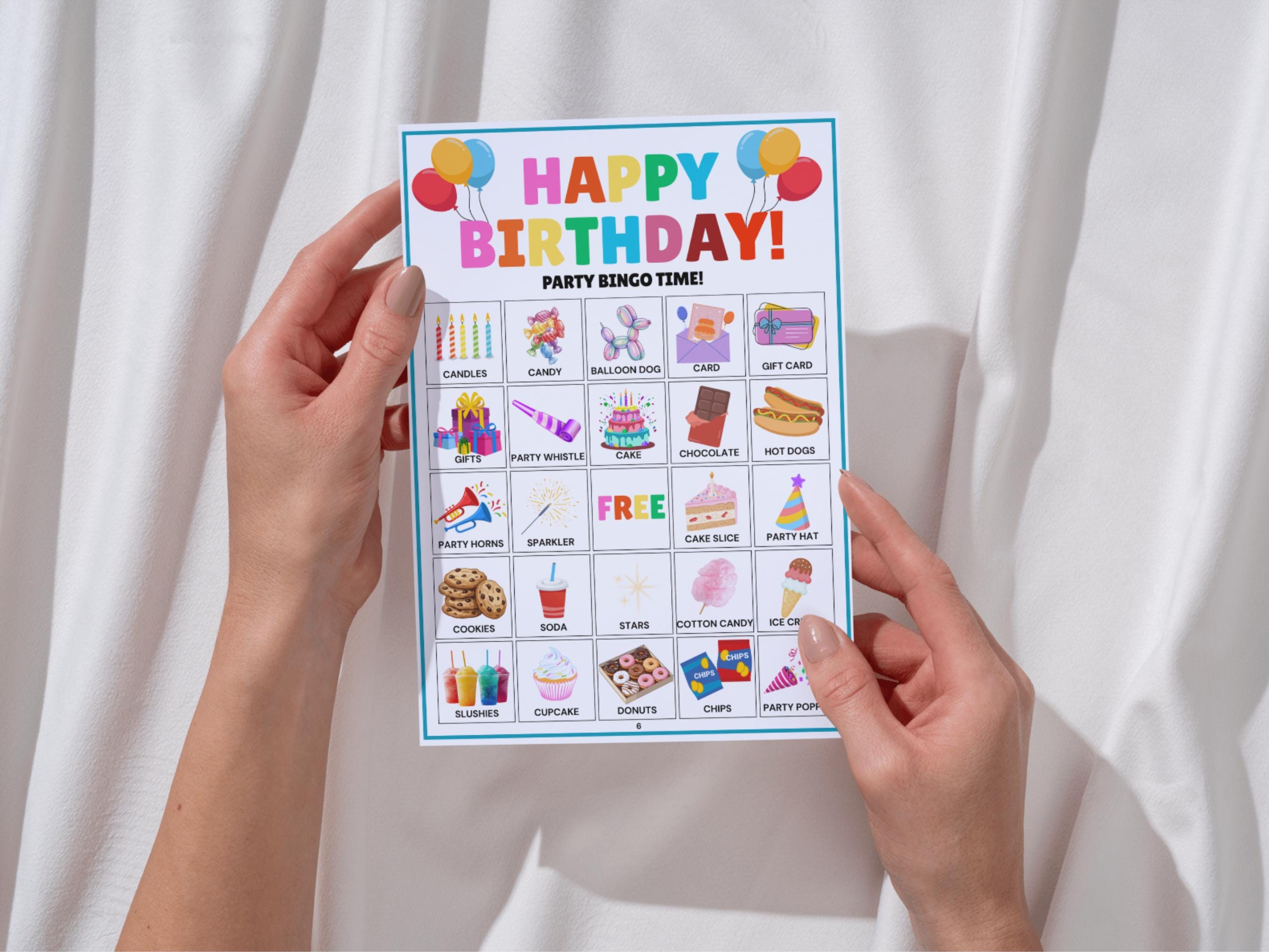Birthday Party Bingo – Classroom Icebreaker Bingo – Family Birthday ...