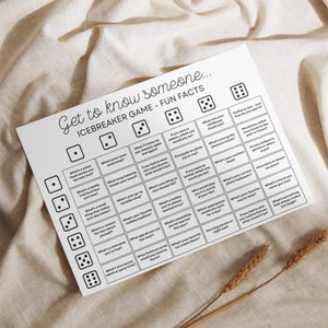 Ice Breaker Dice Game - 3 Different Versions - Get to Know You - Deep ...