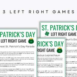 3 St. Patrick's Day Left Right Games - Leprechaun Stories - Family ...