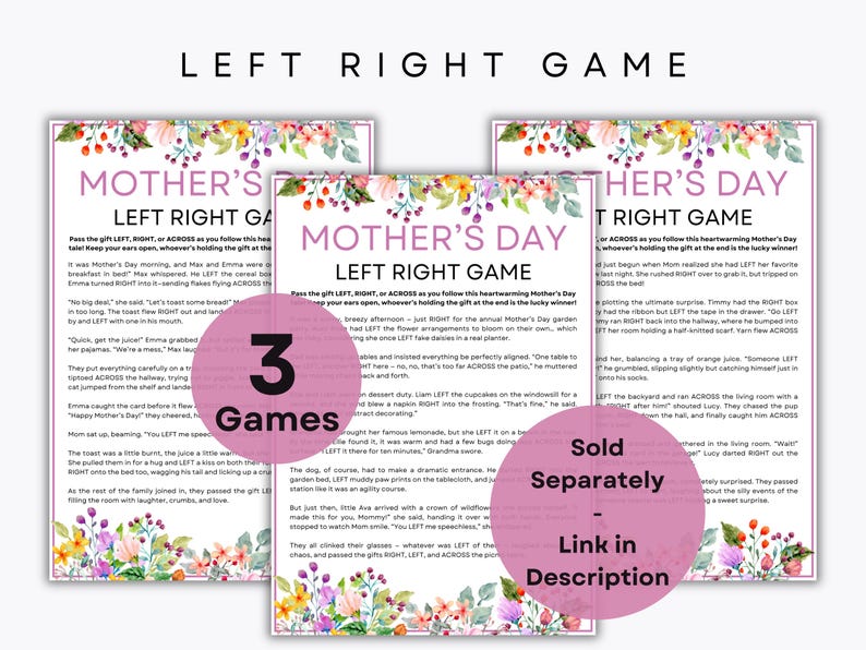 Mother’s Day Bingo – 30 Unique Game Cards – Printable Mother’s Day ...