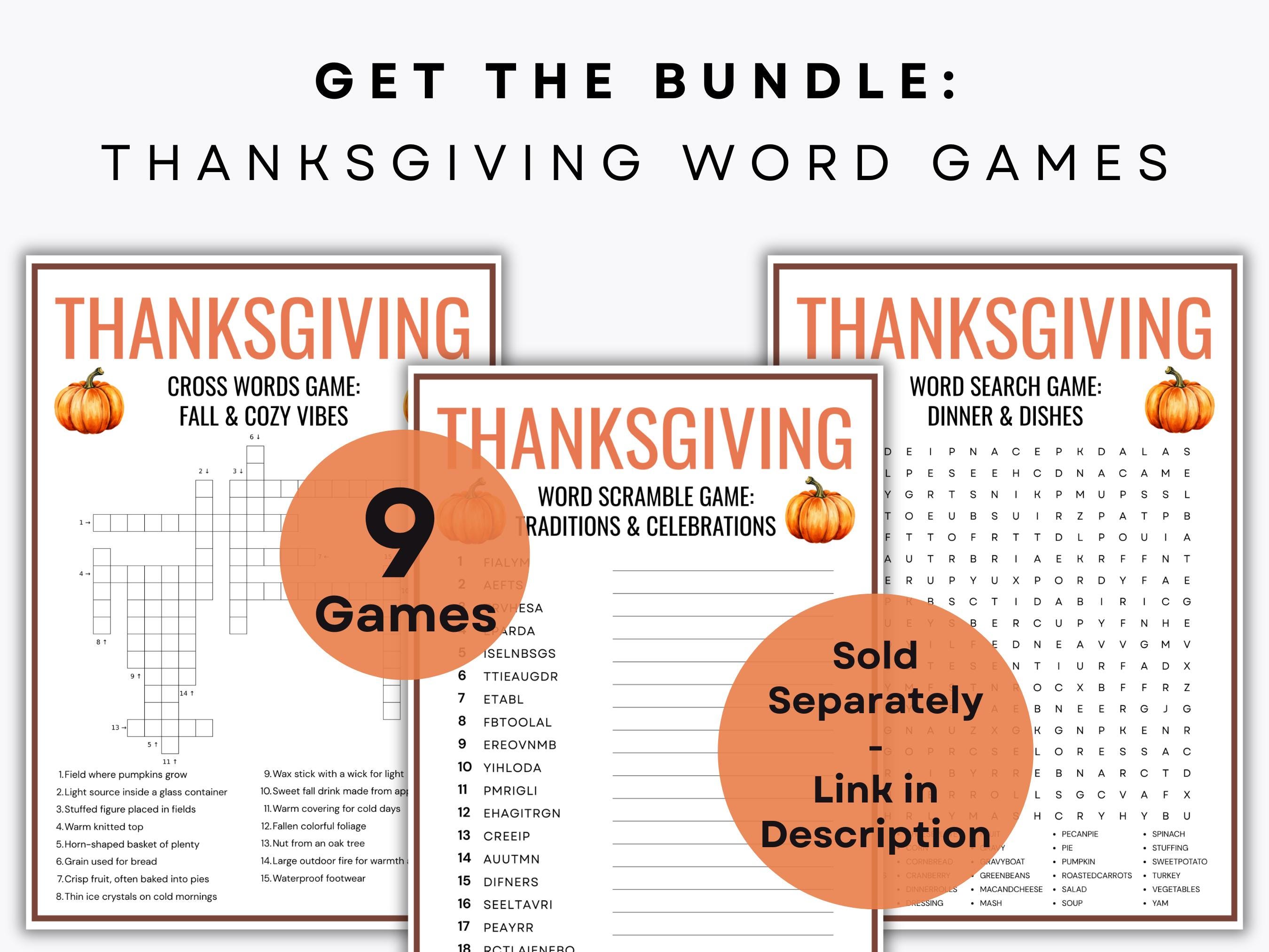 Thanksgiving Ice Breaker Game - 3 Different Versions - Dice Game - Get ...
