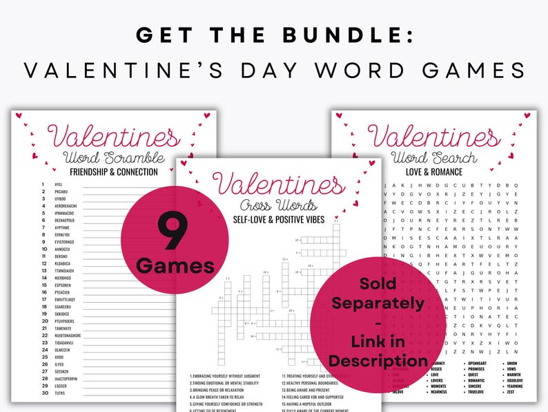 Valentine's Day Trivia Game - 30 Trivia Questions - Afternoon Party ...