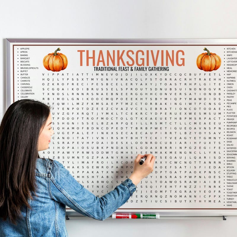 Christmas Large Wall Word Search - Etsy