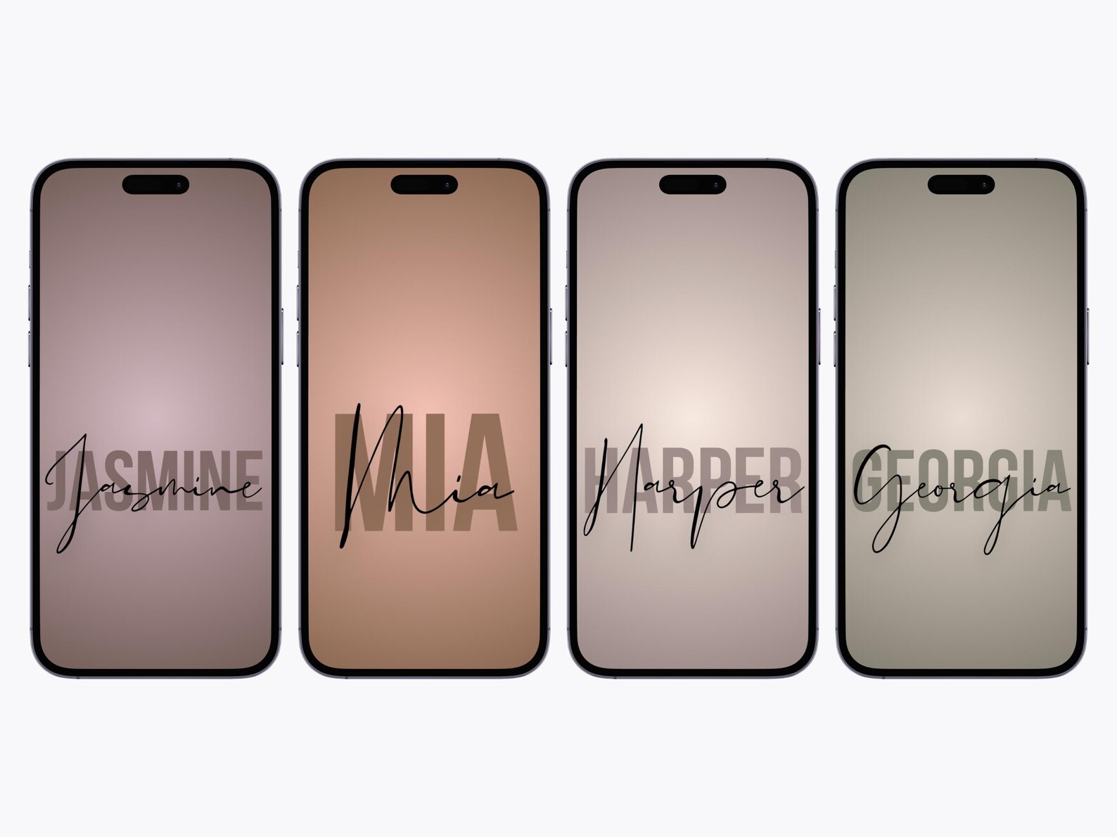 12 CUSTOM NAME Aura Gradient Wallpapers for Iphone, Android, Smartphone ...