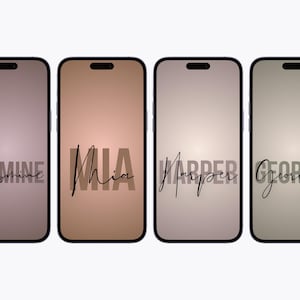 12 CUSTOM NAME Aura Gradient Wallpapers for Iphone, Android, Smartphone ...