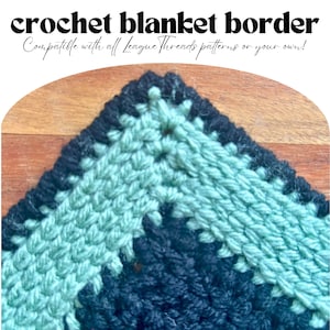 Crochet Blanket Border Pattern Add-on | Digital Download Instructions ...