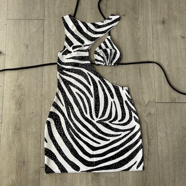 Black and White Rave Dress - Etsy