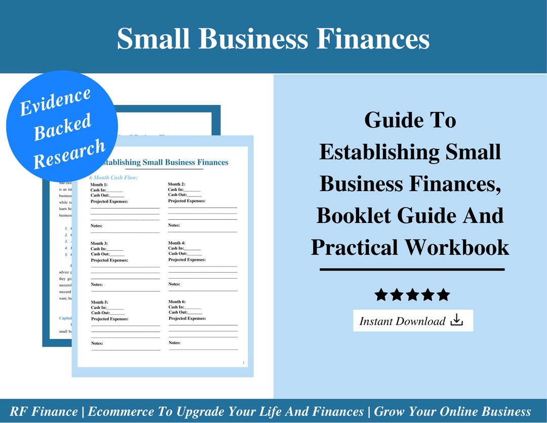 Guide to Establishing Small Business Finance, Booklet Guide and ...
