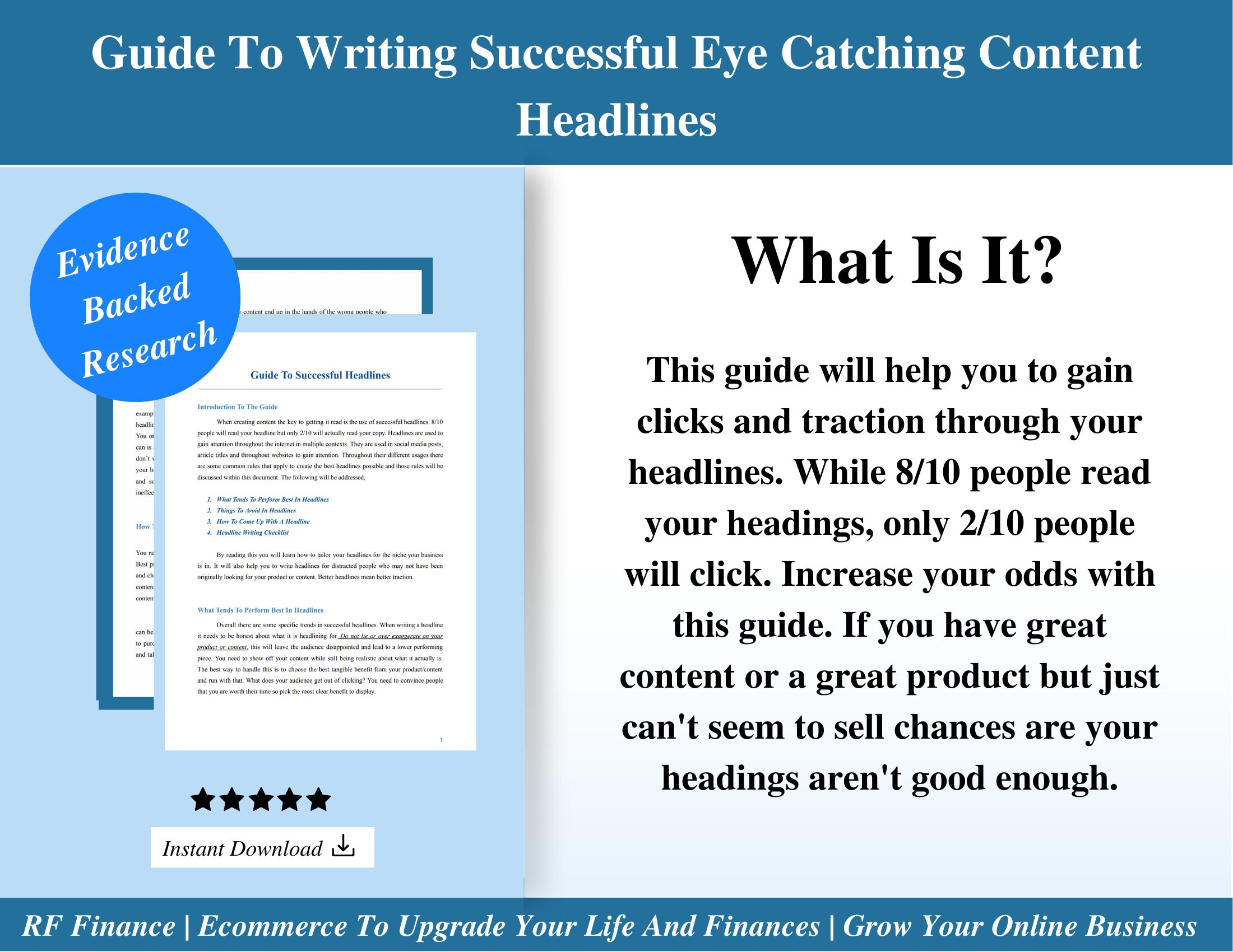 Guide to Writing Successful Eye Catching Content Headlines - Etsy