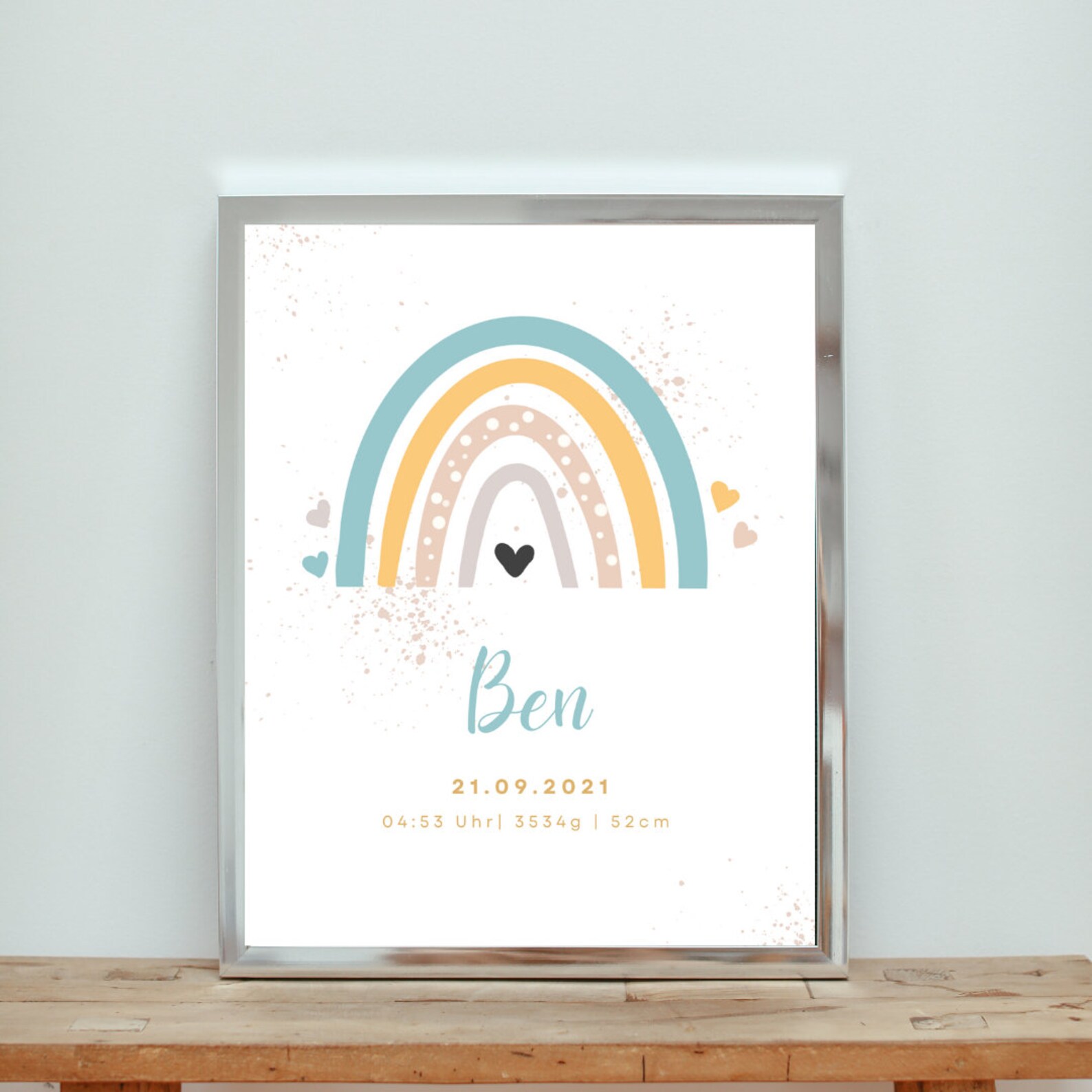 Personalized Birth Poster Boy | Digital Print | Digital File - Etsy