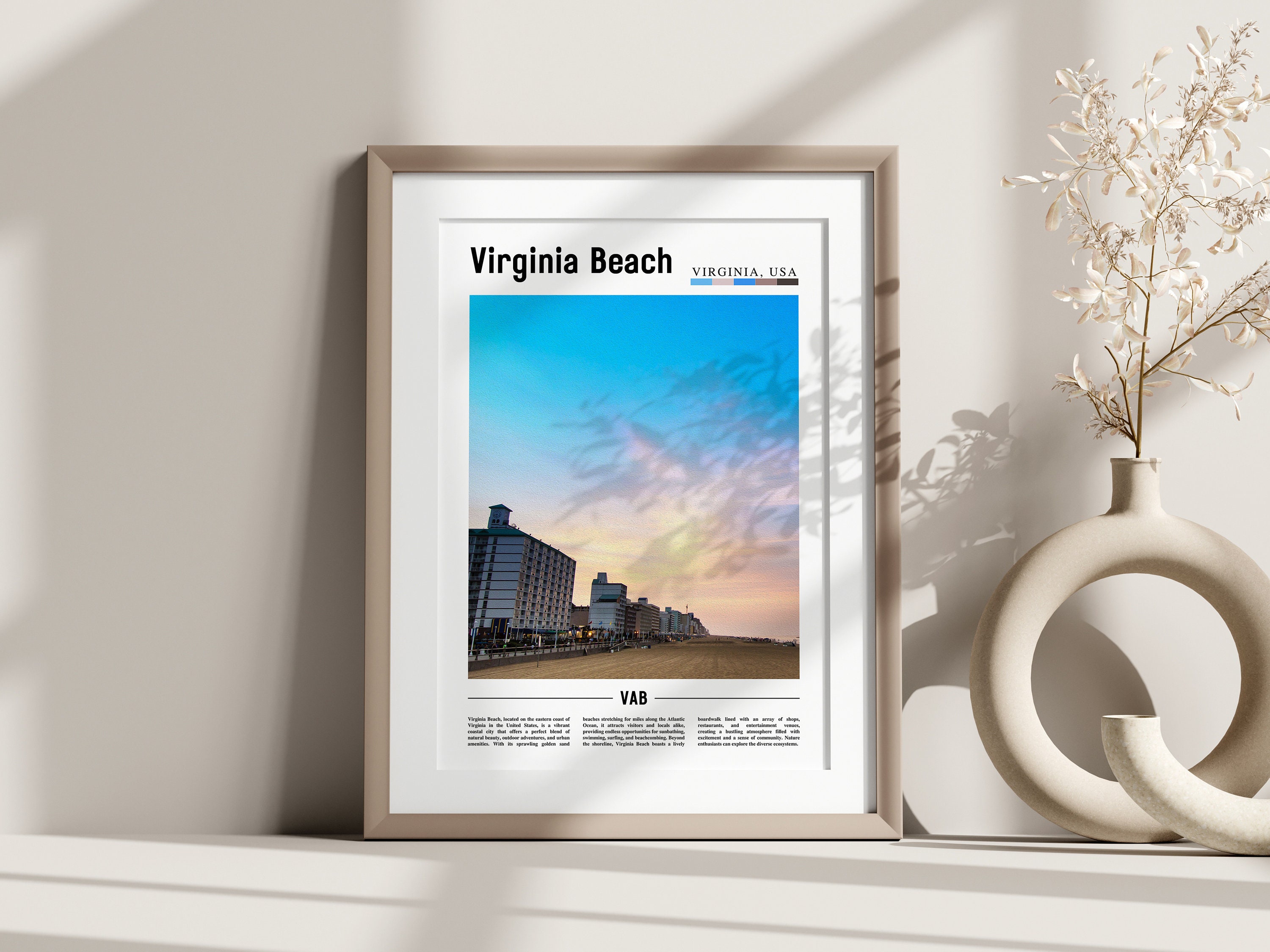 Virginia Beach Poster, Virginia Beach Print, Virginia Beach Wall Art ...