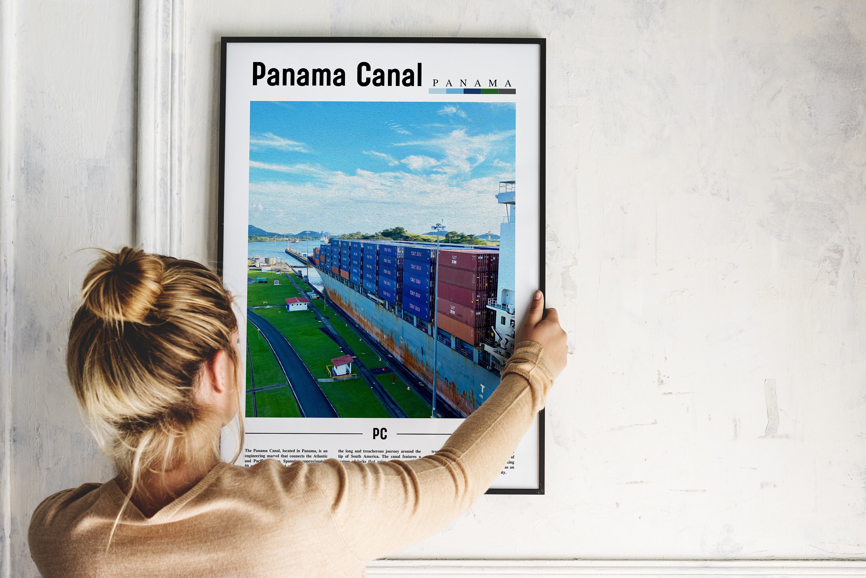 Panama Canal Poster, Panama Canal Print, Panama Canal Wall Art, Central ...