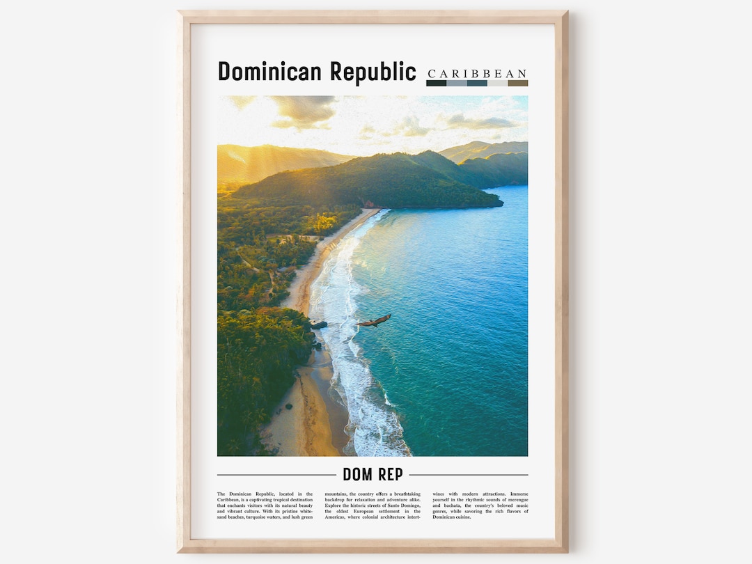 Dominican Republic Poster, Dominican Republic Print, Dominican Republic ...