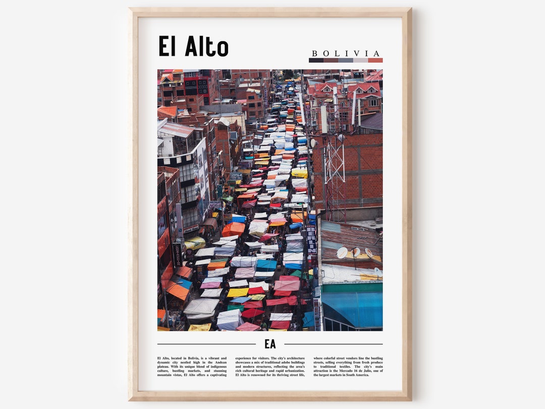 El Alto Poster, El Alto Print, El Alto Wall Art, South America Poster ...