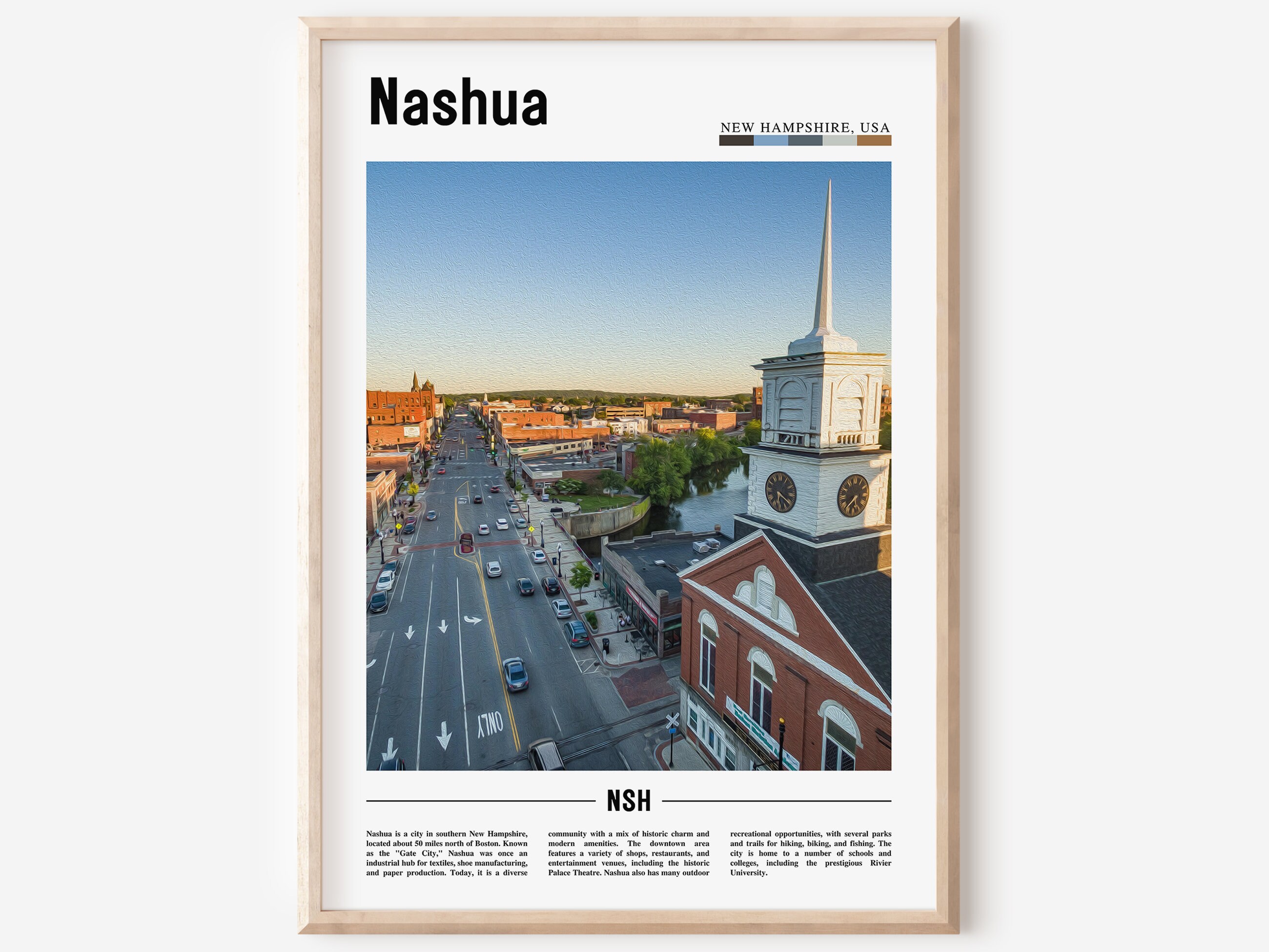 Nashua Poster Nashua Print Nashua Wall Art United States - Etsy France