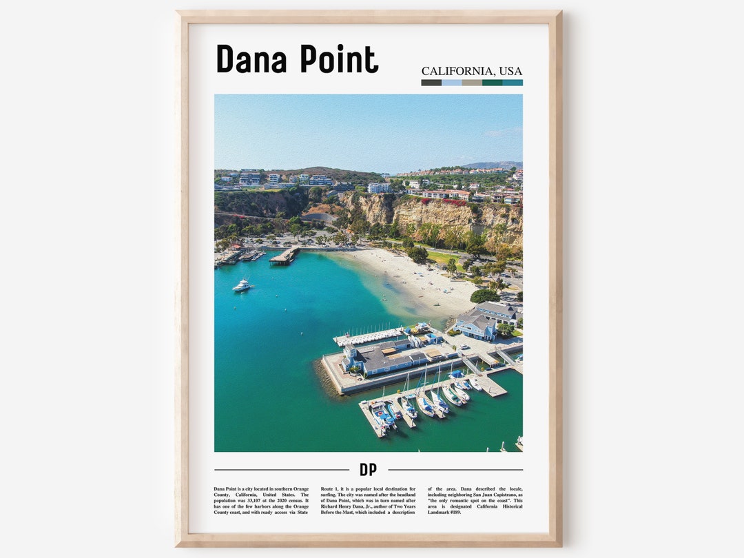 Dana Point Print, Dana Point Poster, Dana Point Wall Art, Oil Painting ...