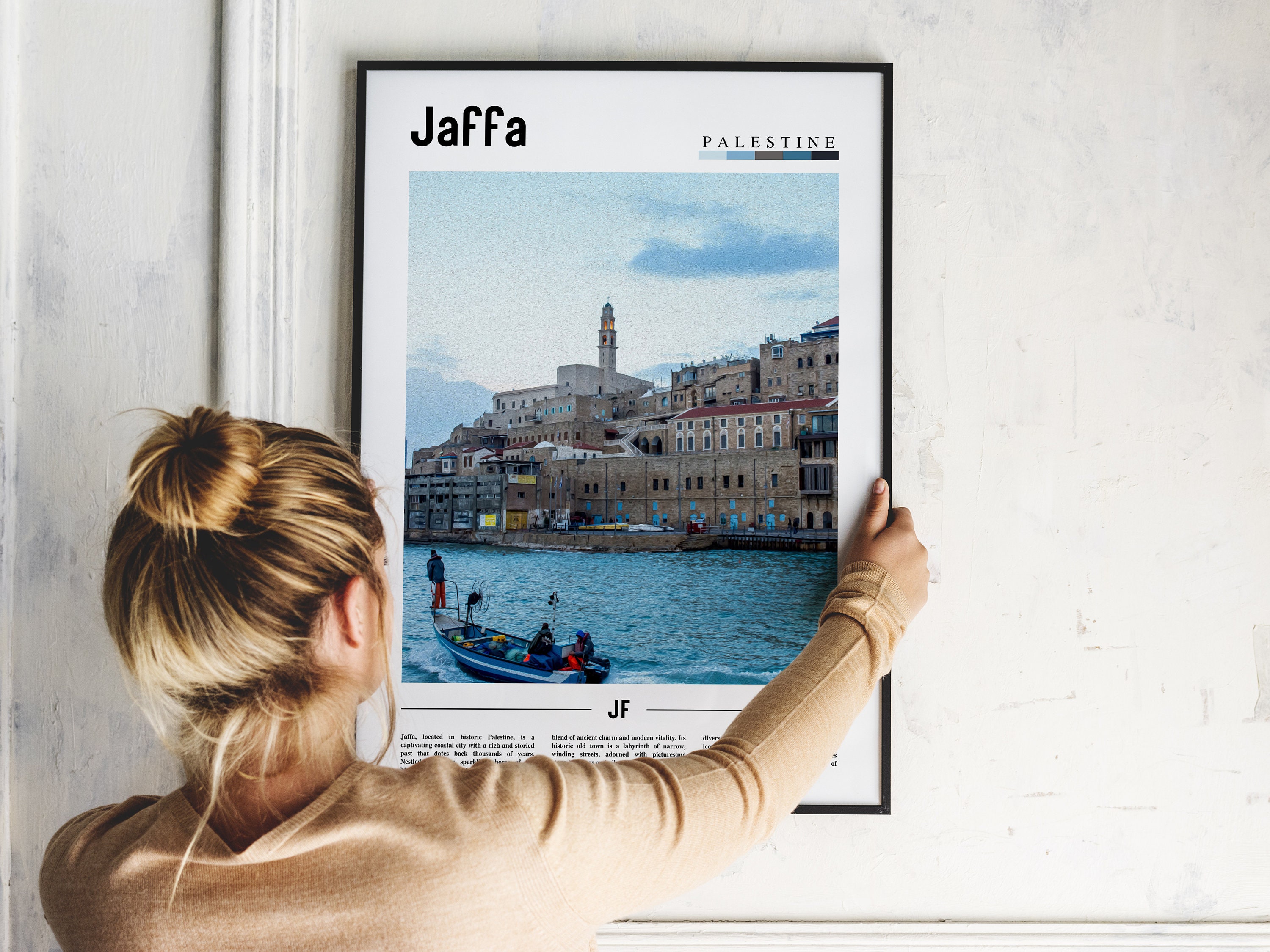 Jaffa Poster Jaffa Print Jaffa Wall Art Minimal Travel - Etsy