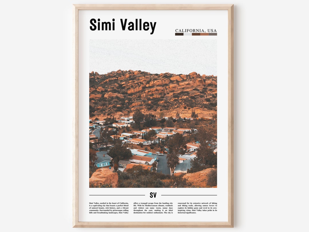 Simi Valley Poster, Simi Valley Print, Simi Valley Wall Art, United ...
