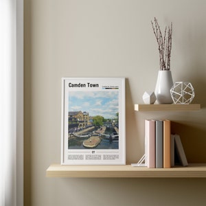 Camden Town Print, Camden Town Poster, Camden Town Wall Art, Oil ...