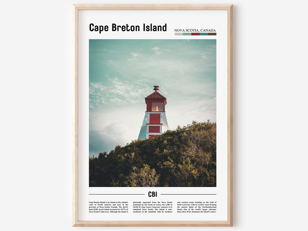 Cape Breton Island Print, Cape Breton Island Poster, Cape Breton Island ...