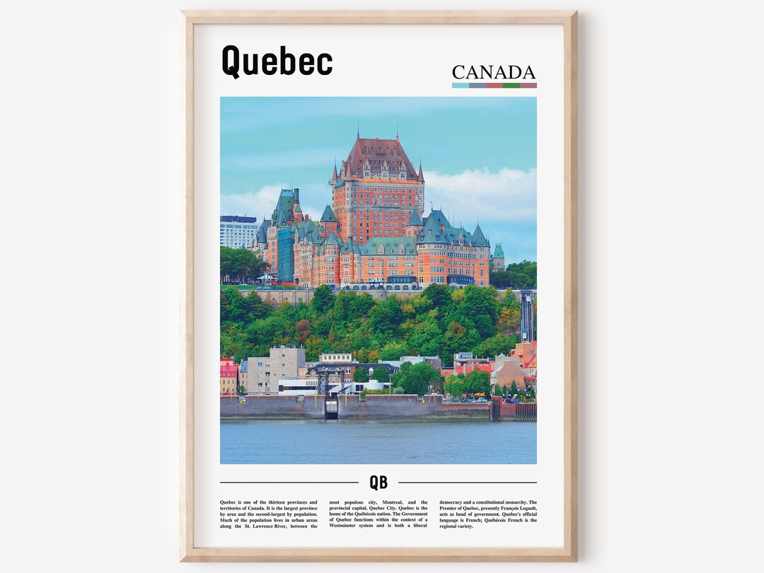 Quebec Print, Quebec Poster, Quebec Wall Art, Oil Painting Poster ...