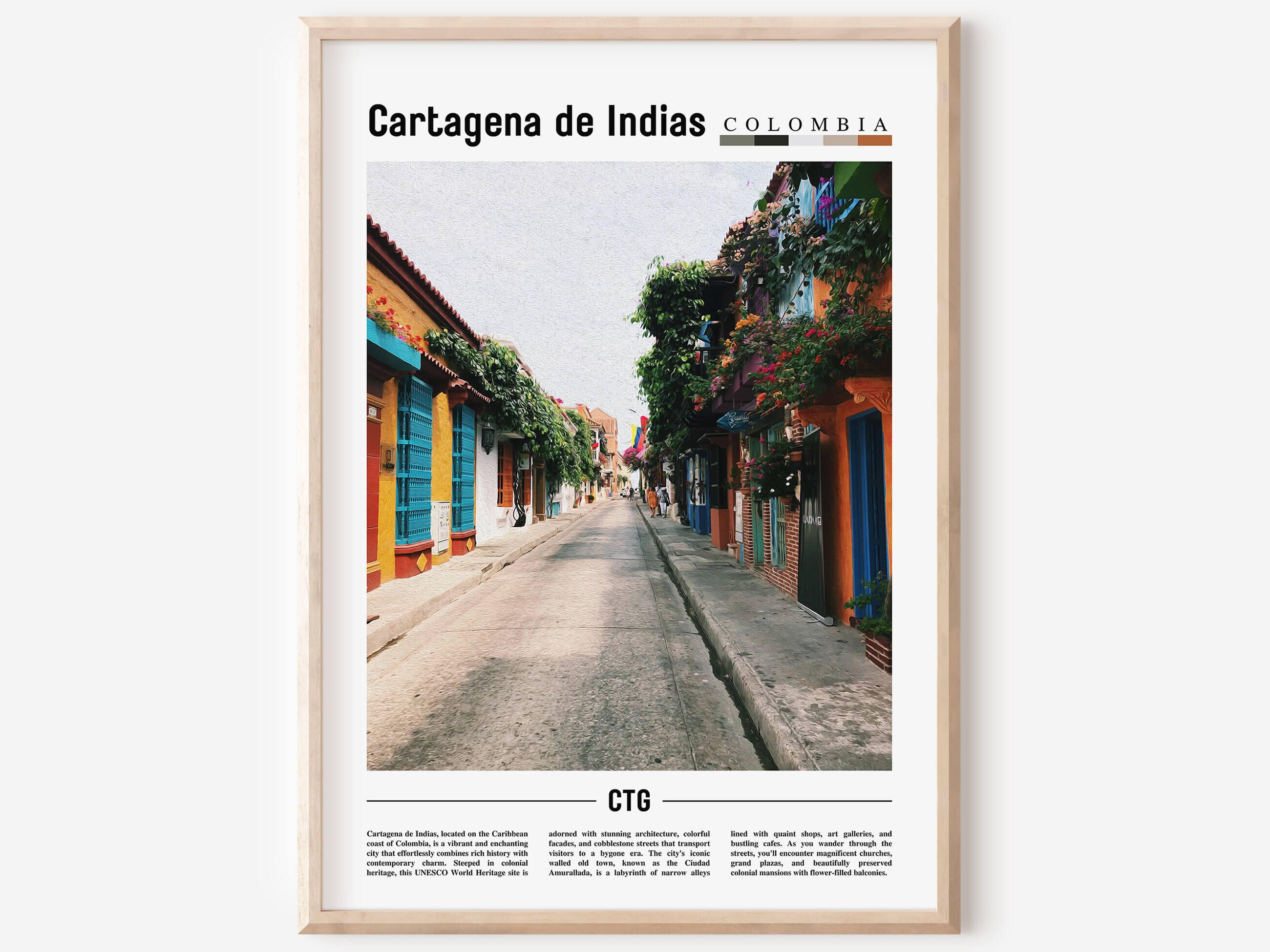Cartagena De Indias Poster Cartagena De Indias Print - Etsy
