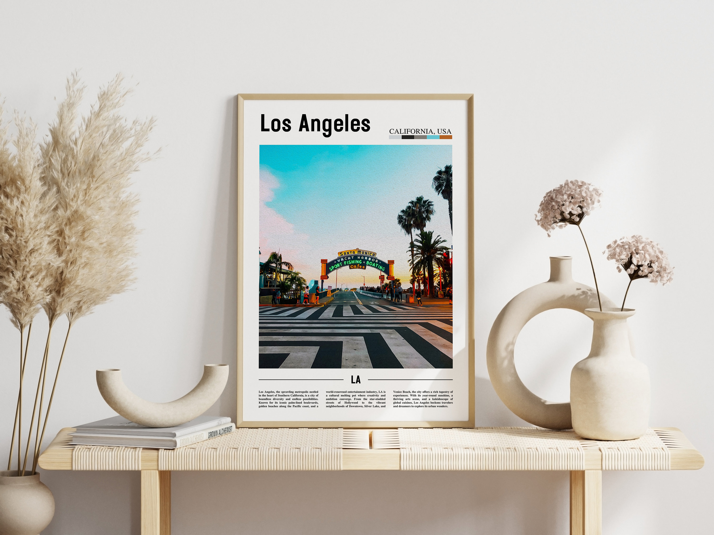 Los Angeles Print, Los Angeles Poster, Los Angeles Wall Art, LA Print ...