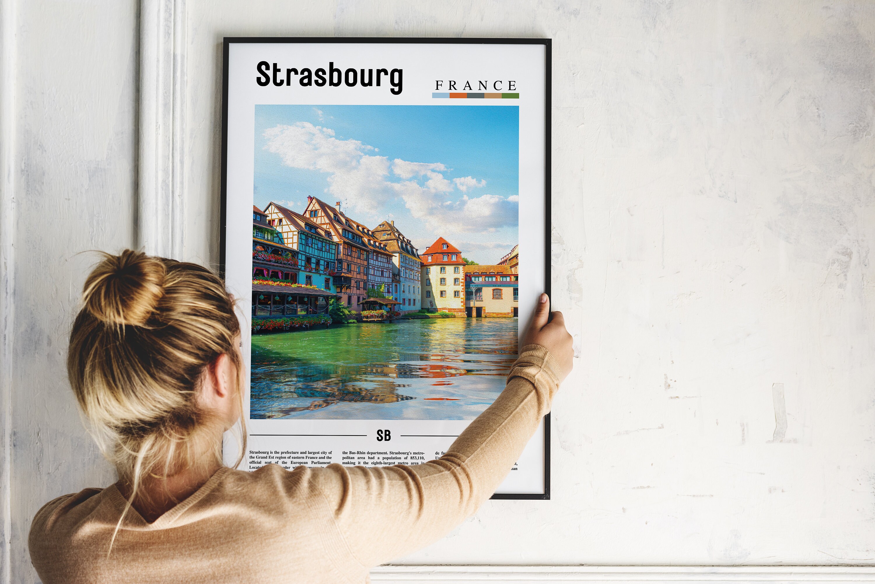 Strasbourg Print, Strasbourg Poster, Strasbourg Wall Art, Oil Painting ...