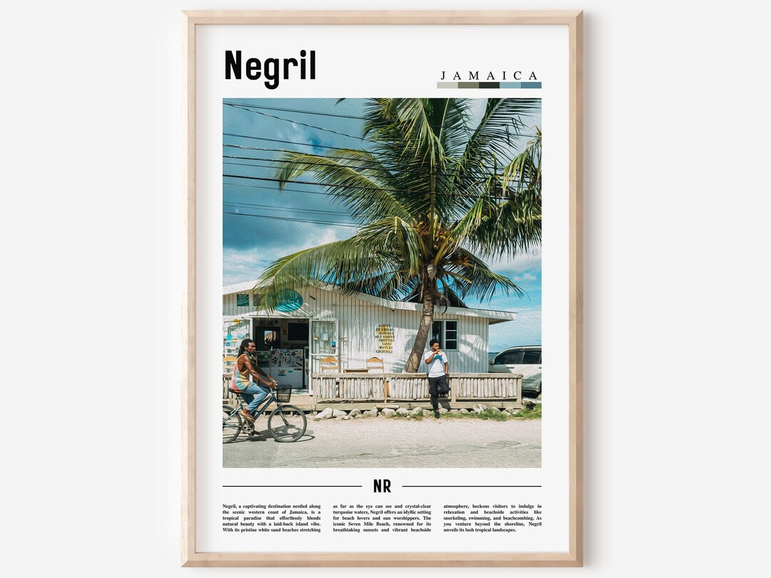 Negril Poster, Negril Print, Negril Wall Art, Caribbean Photo ...