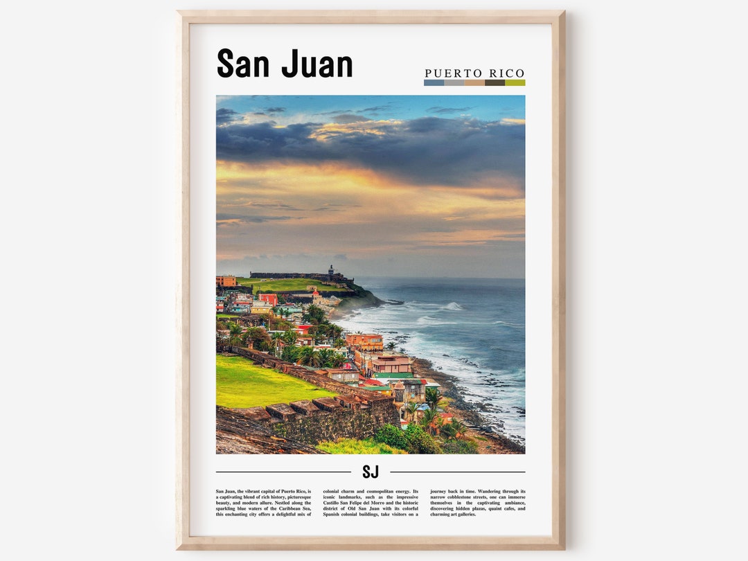 San Juan Poster, San Juan Print, San Juan Wall Art, Caribbean Photo ...