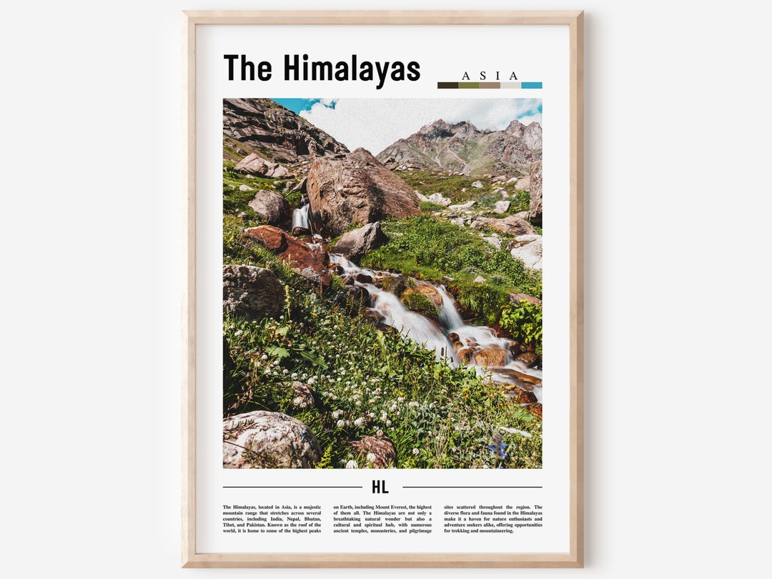 The Himalayas Poster, the Himalayas Print, the Himalayas Wall Art, Asia ...