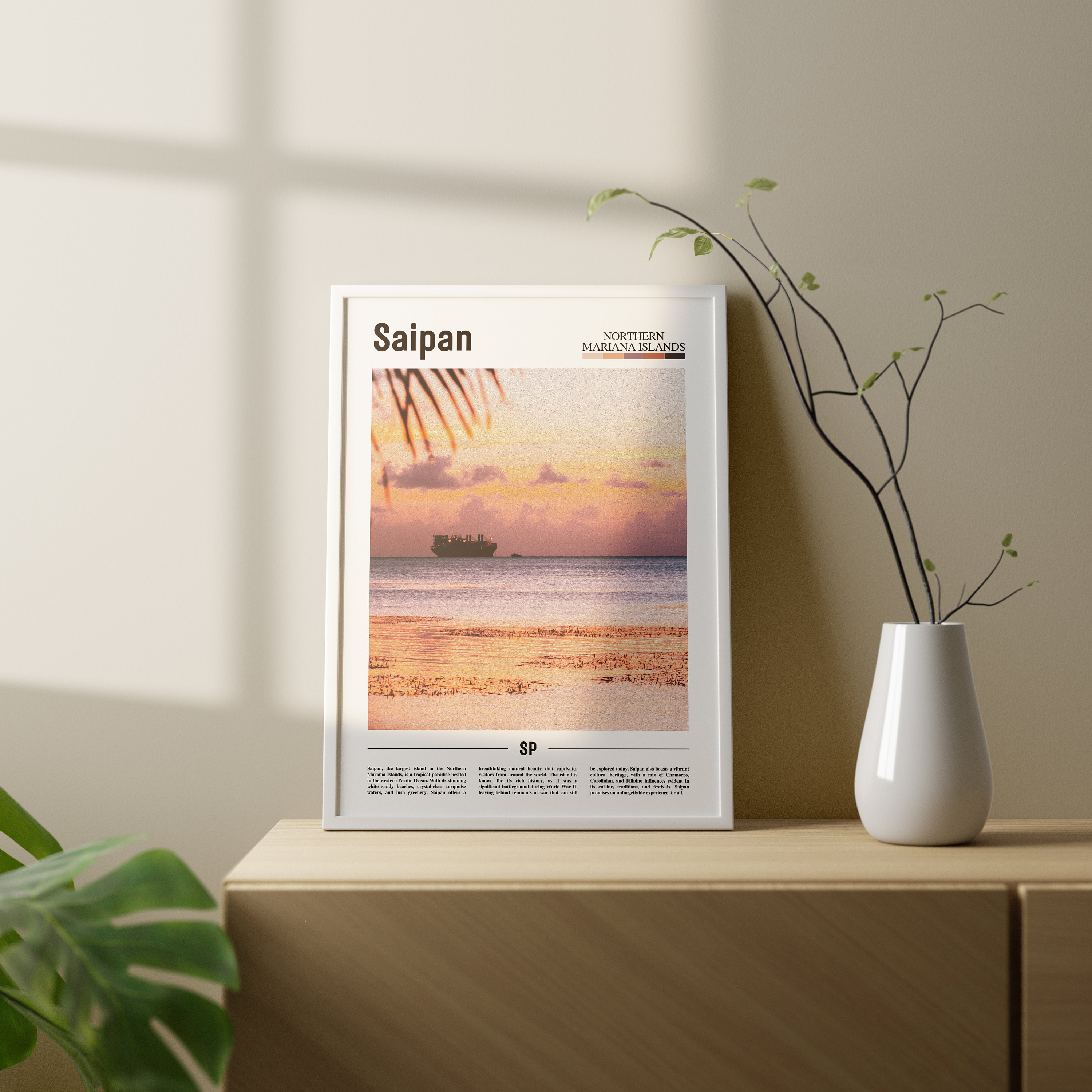 Saipan Poster Saipan Print Saipan Wall Art Asia Print Asia - Etsy