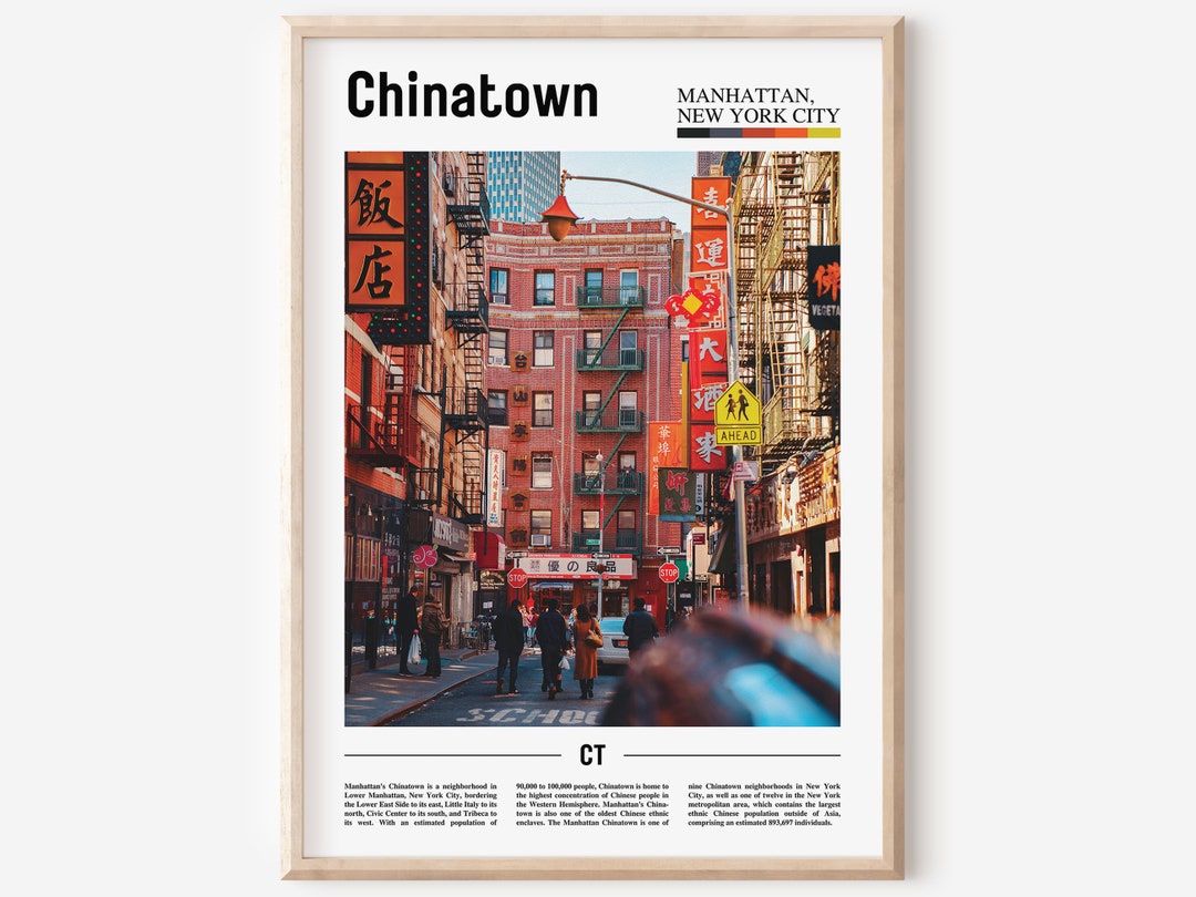 Chinatown Print, Chinatown Poster, Chinatown Wall Art, Oil Painting ...