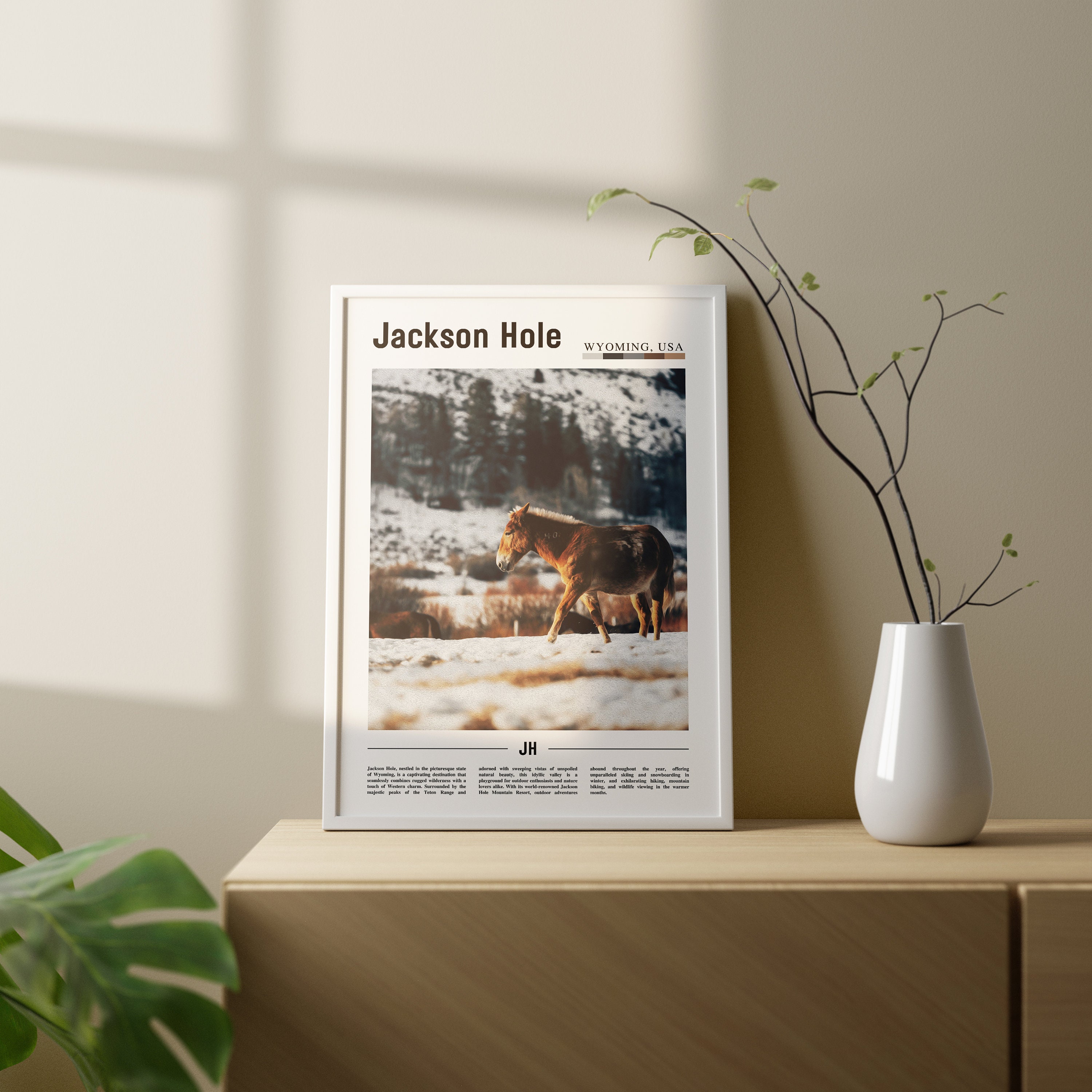 Jackson Hole Poster Jackson Hole Print Jackson Hole Wall - Etsy