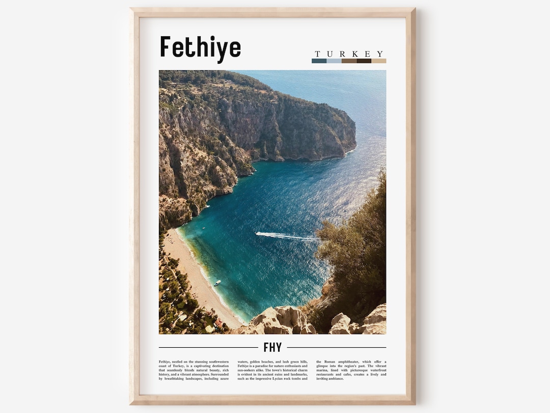 Fethiye Poster, Fethiye Print, Fethiye Wall Art, Europe Photo, Europe ...