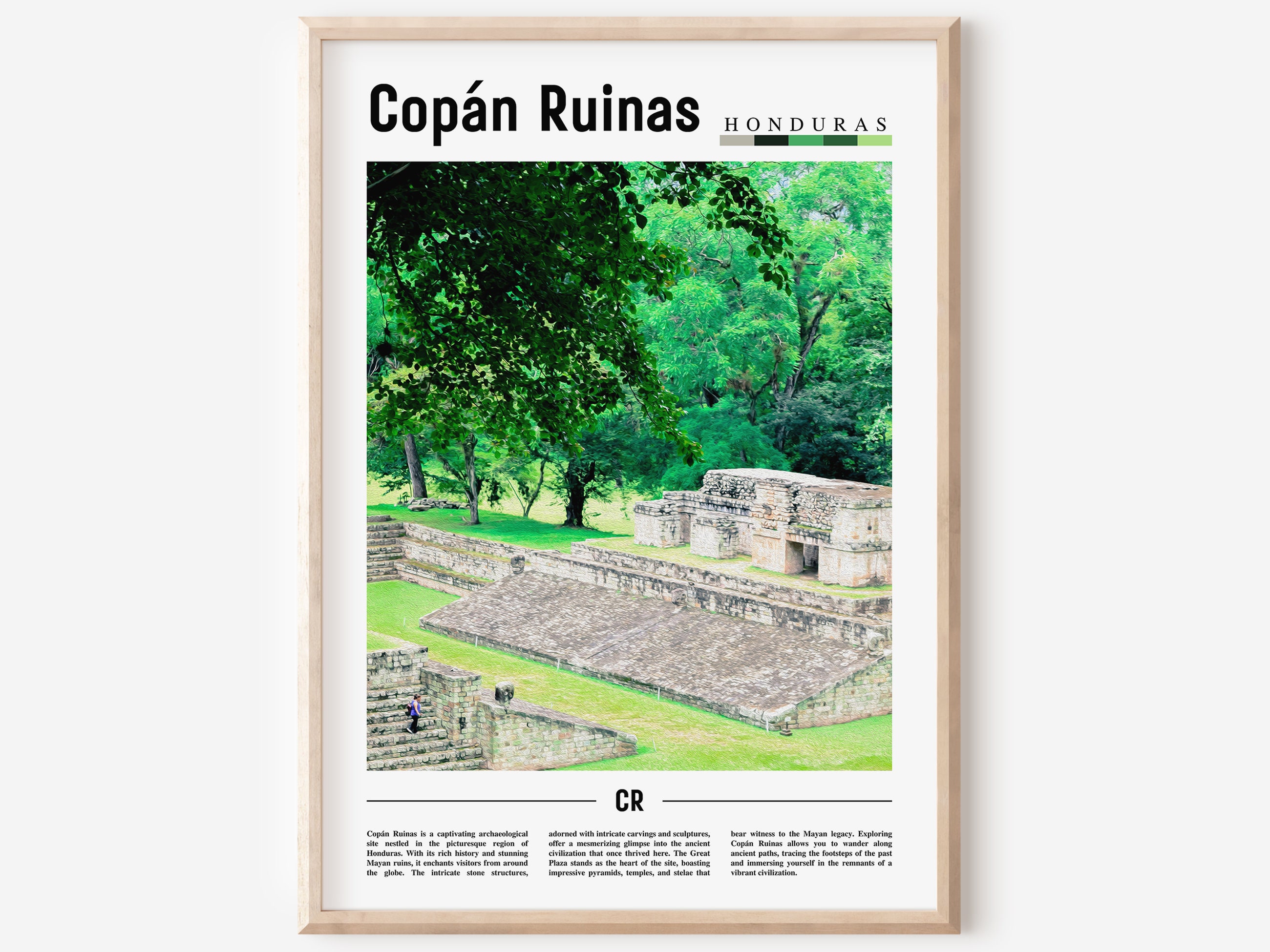 Copán Ruinas Poster, Copán Ruinas Print, Copán Ruinas Wall Art, Central ...