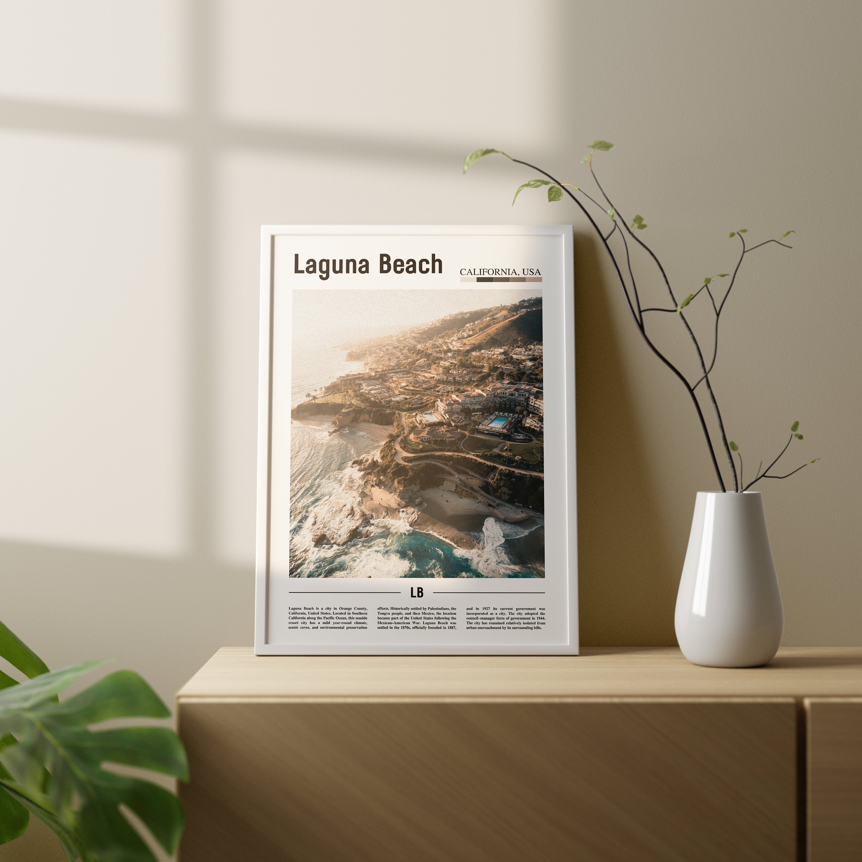 Laguna Beach Print, Laguna Beach Poster, Laguna Beach Wall Art, Minimal ...