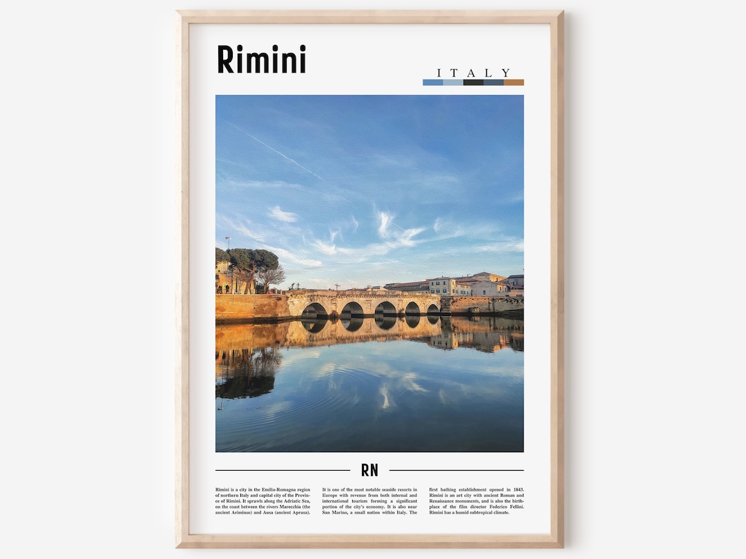 Rimini Print, Rimini Poster, Rimini Wall Art, Minimal Travel Print ...