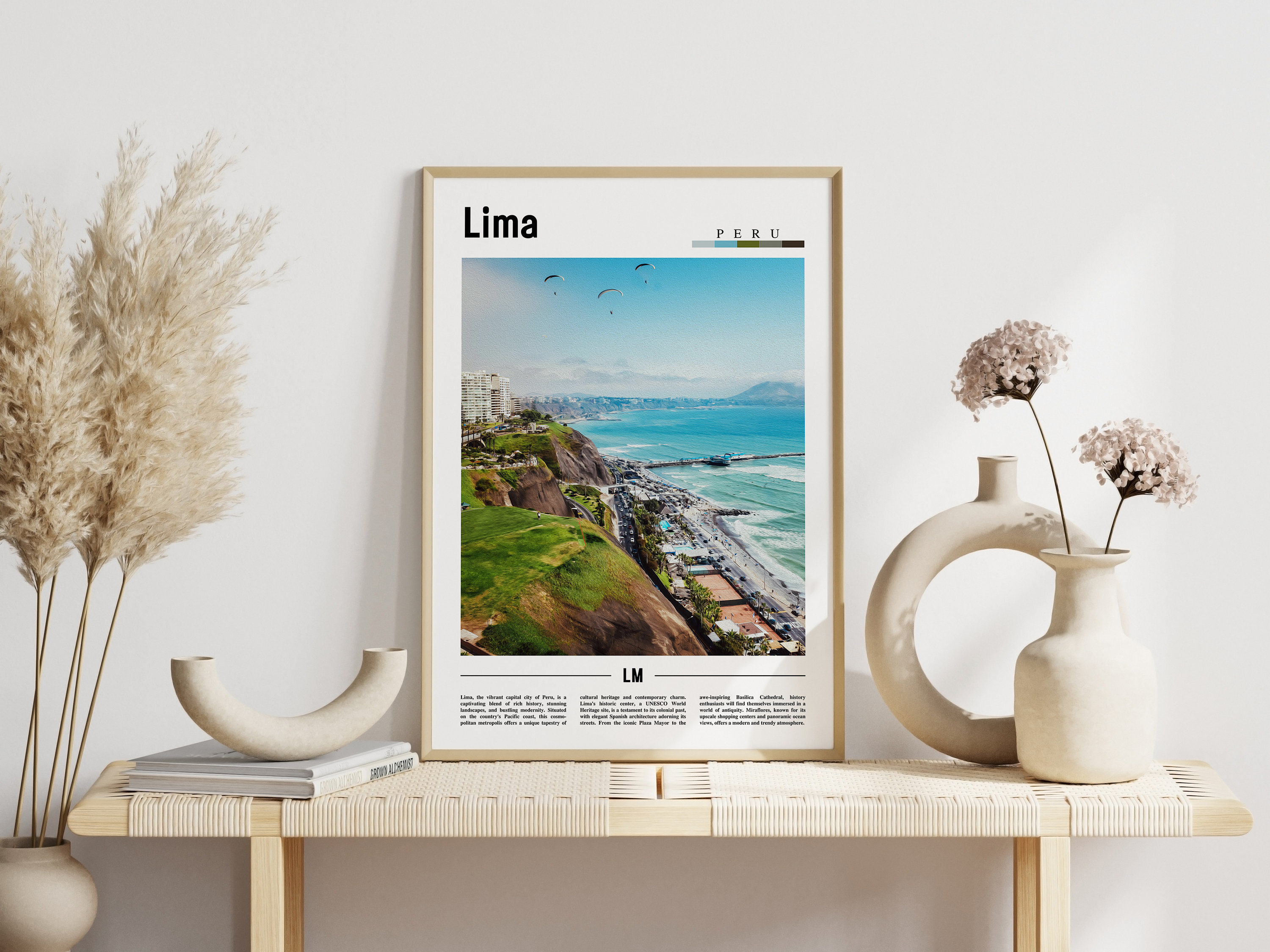 Lima Poster, Lima Print, Lima Wall Art, South America Poster, South ...