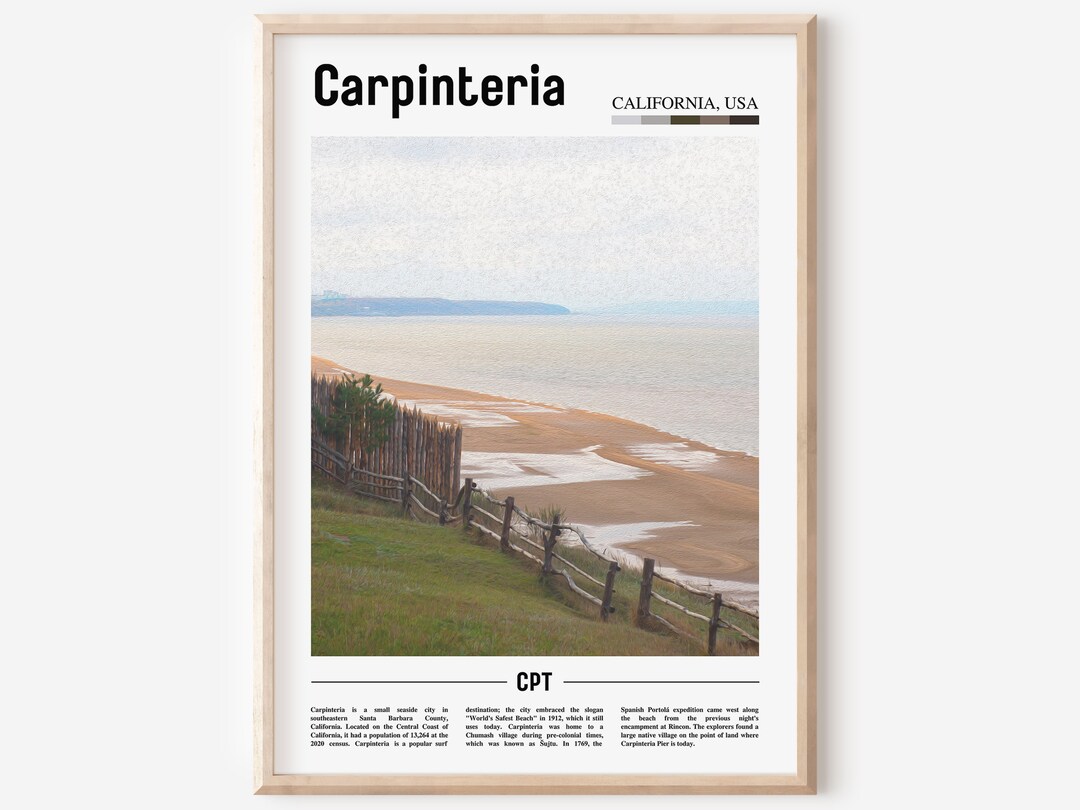 Carpinteria Print, Carpinteria Poster, Carpinteria Wall Art, Oil ...